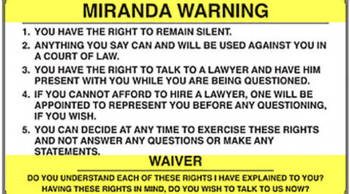 Miranda Update #13 – “Miranda and Civil Liability”